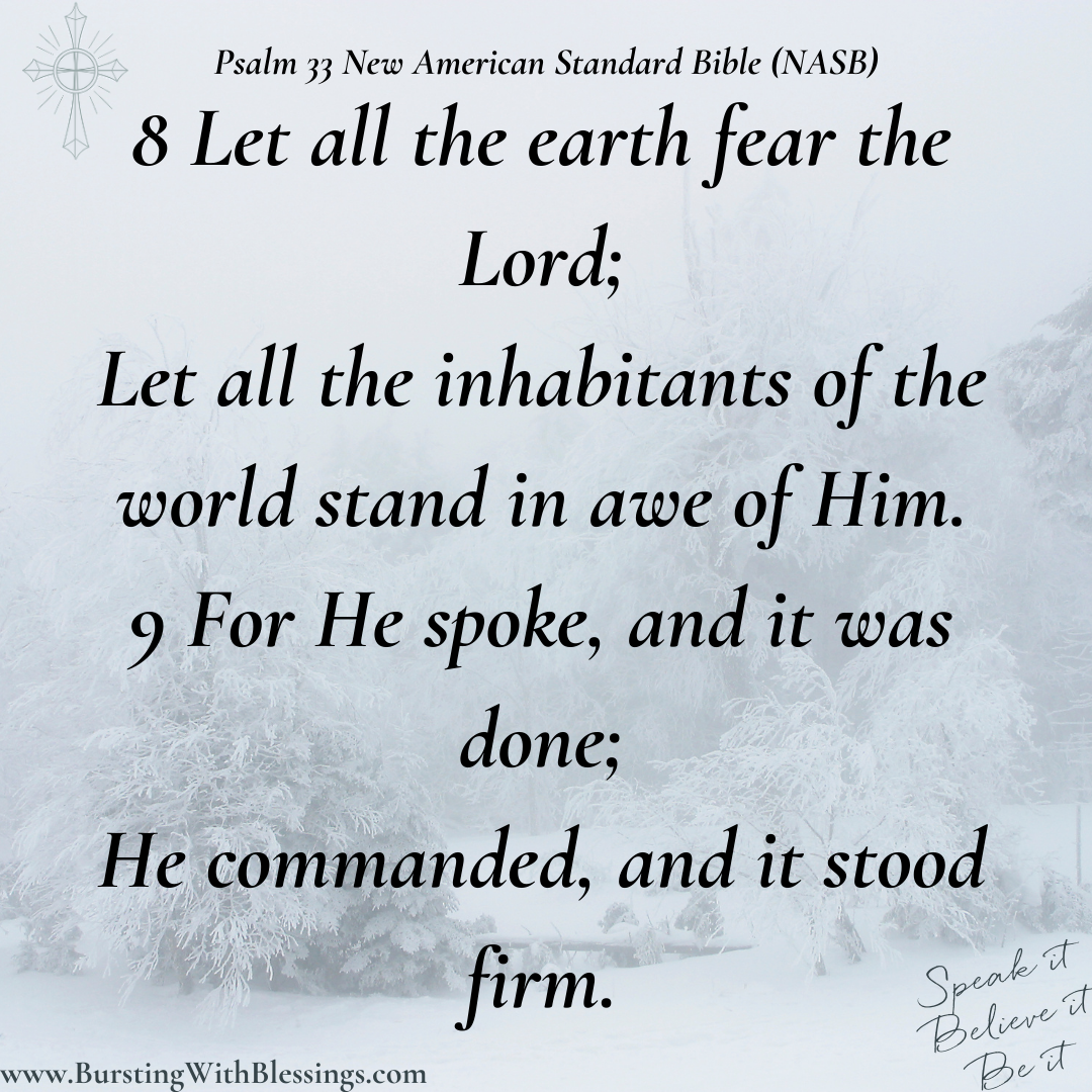 How To Create A Blessed Year Psalm 33 8 9 How To Create A Blessed Year Psalm 33 8 9