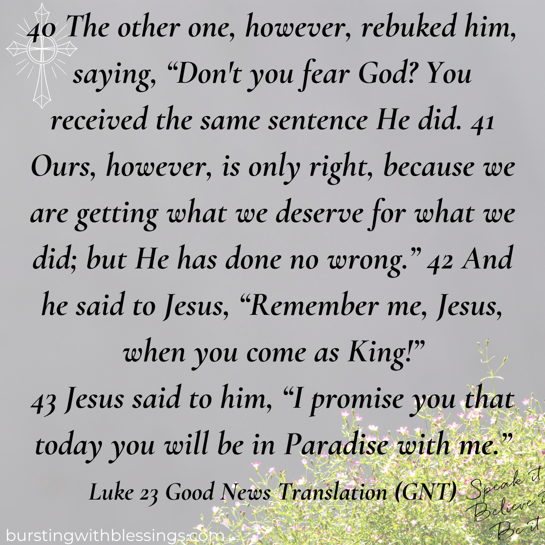 Happy Good Friday Our Souls Are In Paradise Devotional Luke 23 40 43 Happy Good Friday Our Souls Are In Paradise Devotional Luke 23 40 43