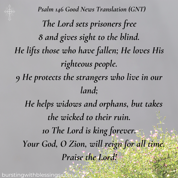 Devotional Psalm 146:8-10