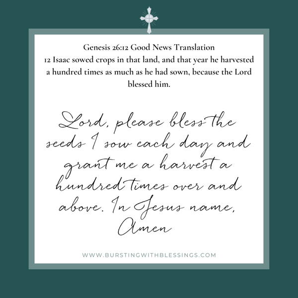 How To Pray Over Your Work: a coaching devotional Genesis 26:12